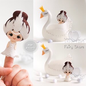 Swan and Ballerina Sewing Pattern: DIY Felt Plush Toy (PDF) - Etsy