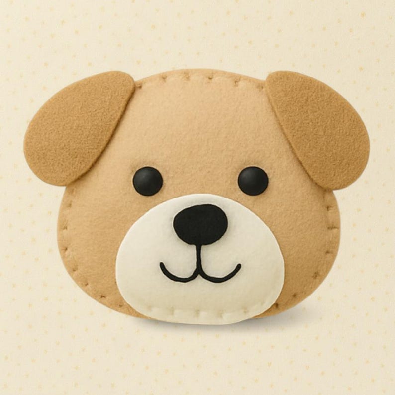 Dog Sewing Pattern: Felt Puppy Ornaments, Bone, Paw, Shoe (PDF + SVG ...