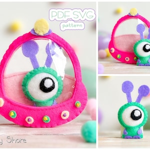 Interstellar Stitch: Felt Alien & Spaceship Pattern Craft Your Own ...