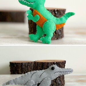 Dinosaur Felt Quiet Book PDF Pattern With SVG, DIY T-rex, Stegosaurus, Pterodactyl, Kronosaurus ...