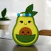 Felt Avocado Mom and Baby Sewing Pattern: DIY Kawaii Ornament (PDF SVG ...