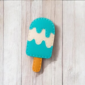 Summer Sewing Pattern PDF & SVG – Felt Ornaments: Watermelon, Popsicle ...