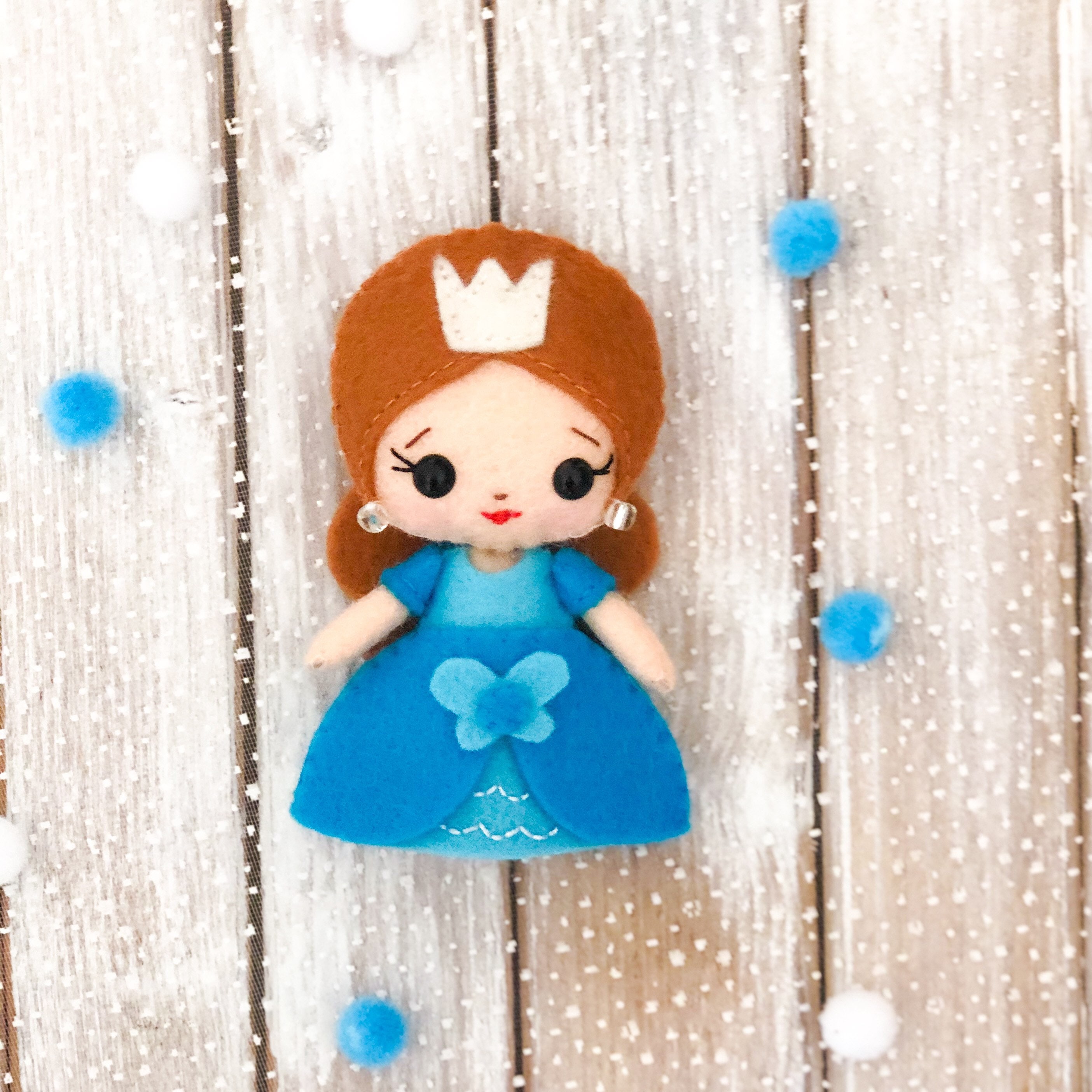 Cute Princess Felt Pattern PDF & SVG Pattern for Cricut Felt - Etsy