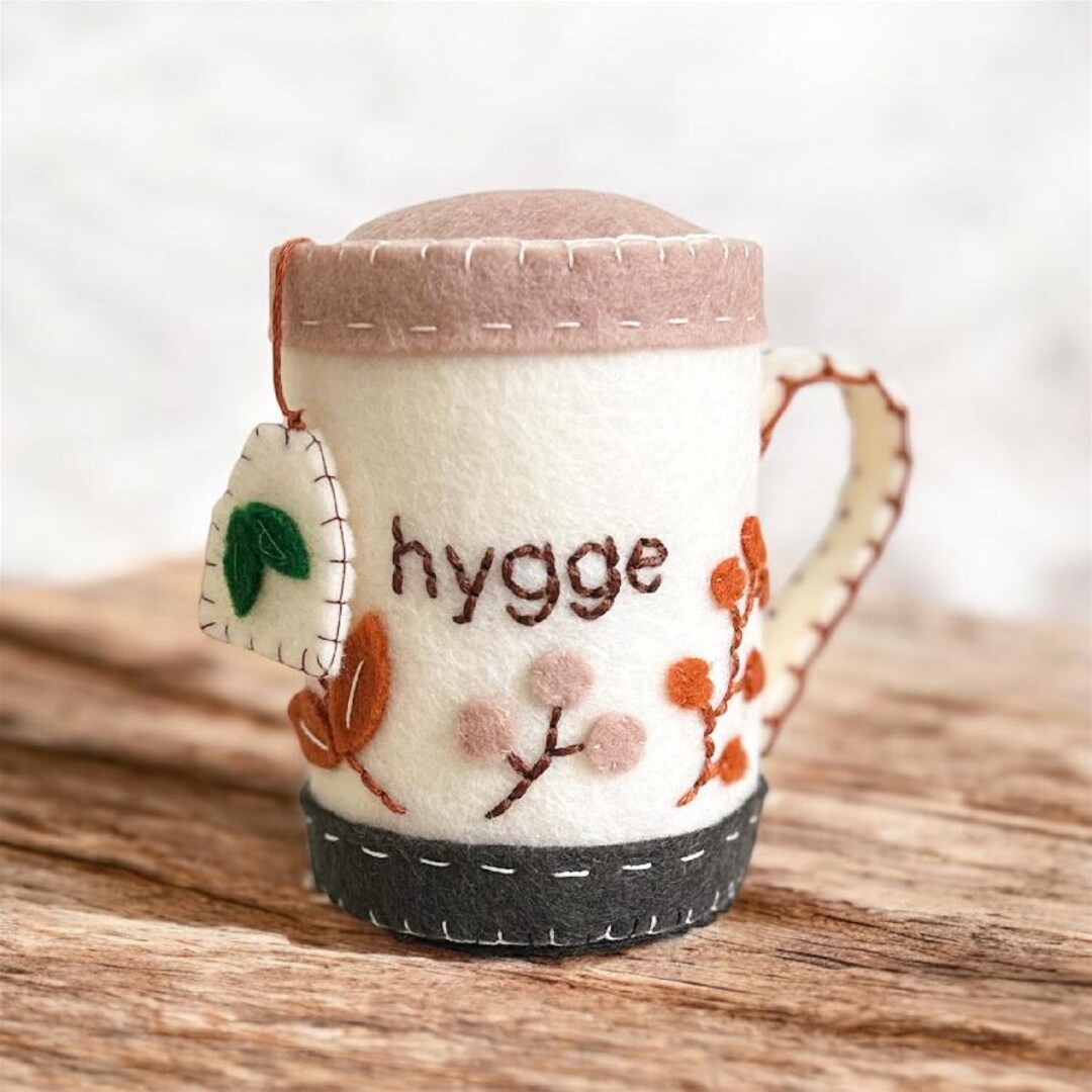 Hygge Tea Mug Felt Sewing Pattern: Scandinavian Ornament (PDF and SVG ...