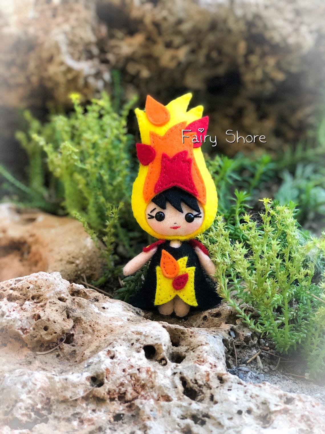 Fire Doll Felt Pattern PDF & SVG Felt Sewing Pattern for - Etsy