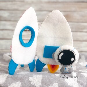 Rocket and Astronaut Felt Sewing Pattern, PDF SVG Pattern, Easy Pattern ...