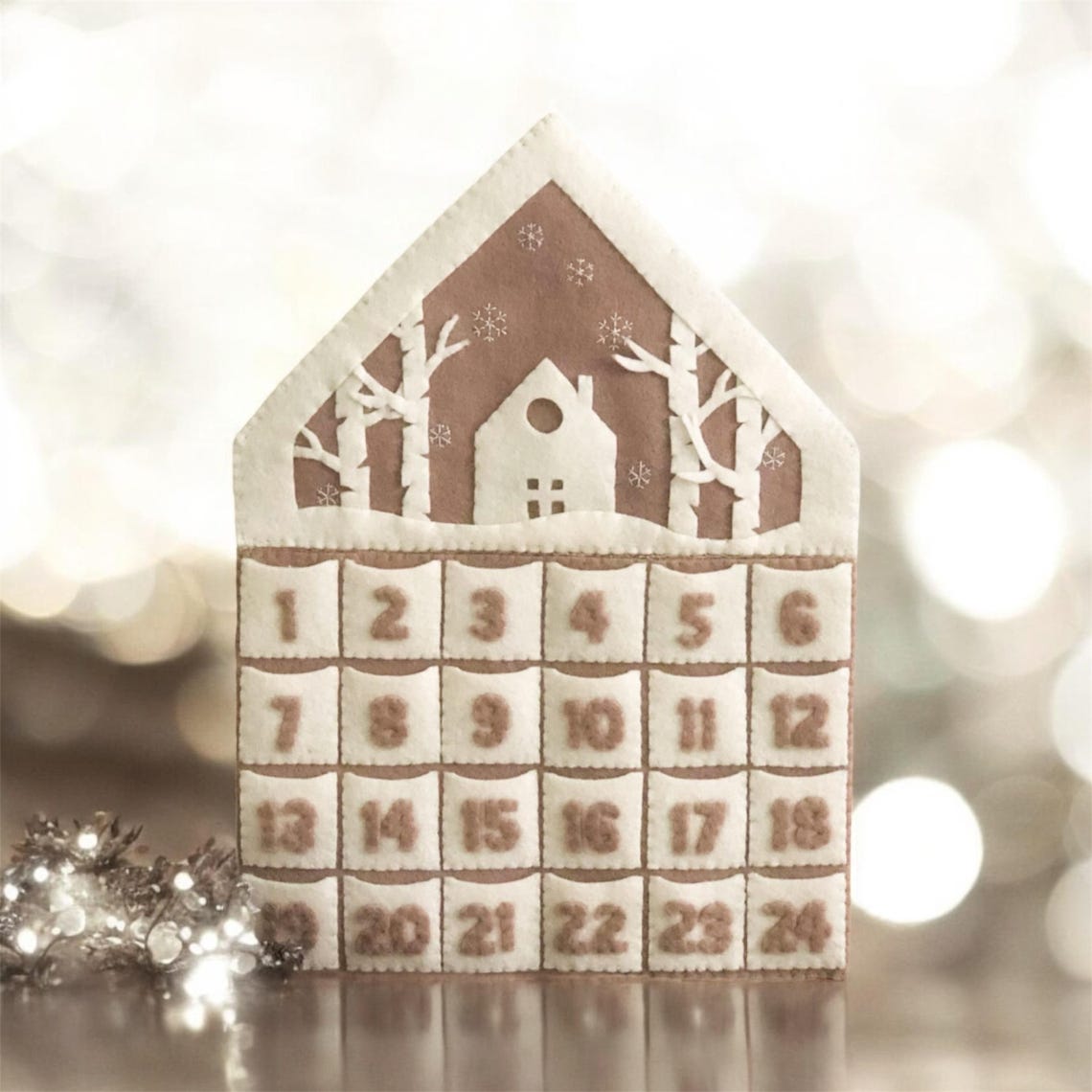 Felt Christmas Advent Calendar Sewing Pattern: DIY Decor (PDF & SVG) - Etsy