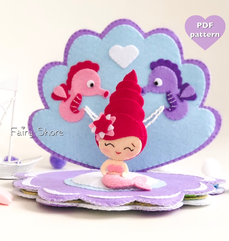 Felt Mermaid Quiet Book Sewing Pattern: DIY Undersea Adventure (PDF) - Etsy