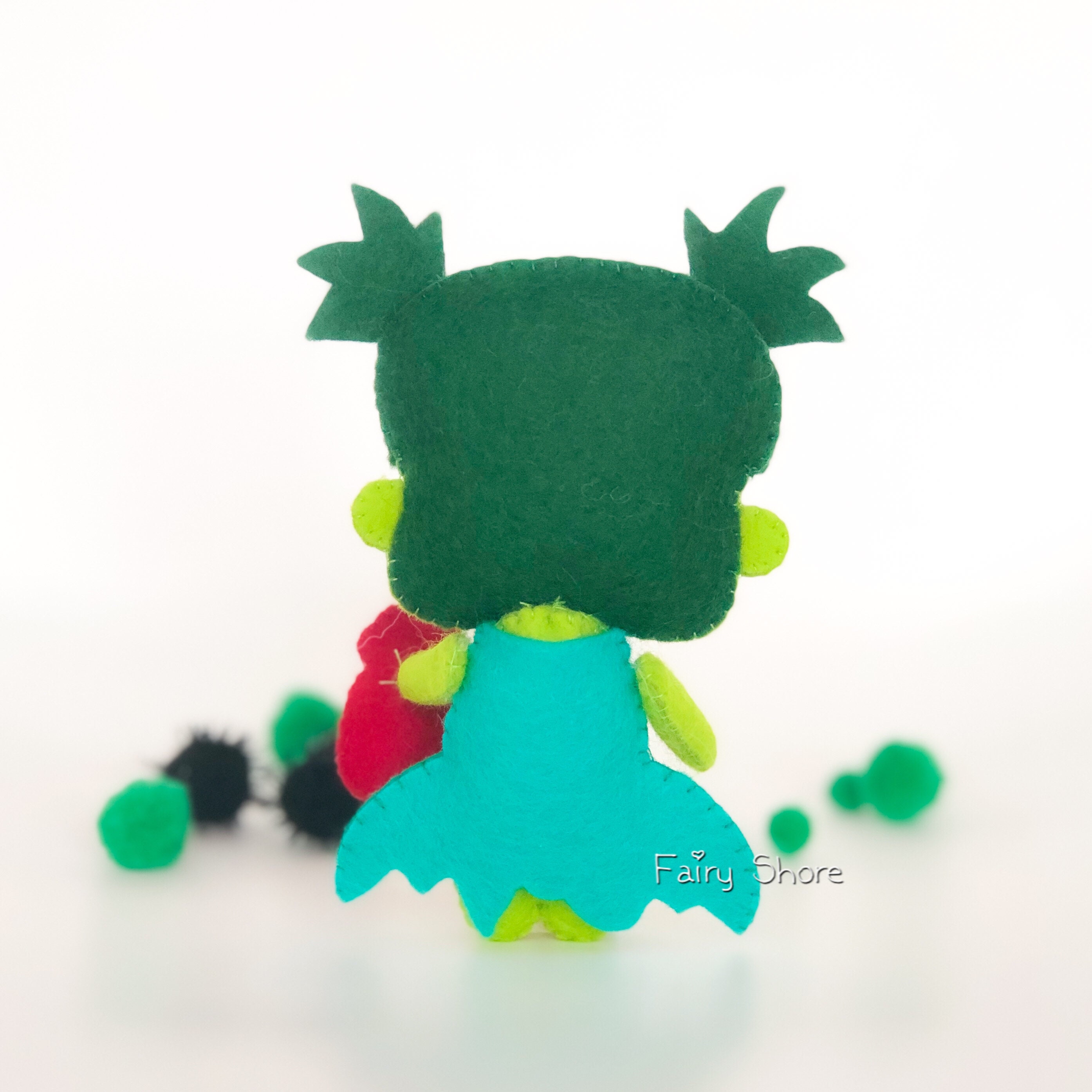 Halloween Zombie Girl PDF SVG Felt Pattern Cute Zombie Sewing - Etsy