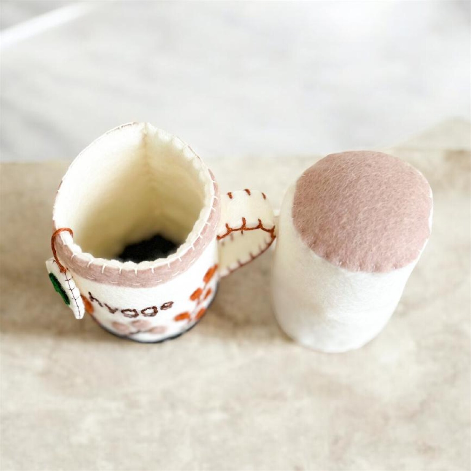 Hygge Tea Mug Felt Sewing Pattern: Scandinavian Ornament (PDF and SVG ...