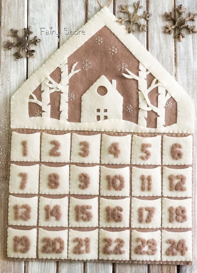 Advent Calendar Felt Sewing Pattern at Dustin Schilling blog