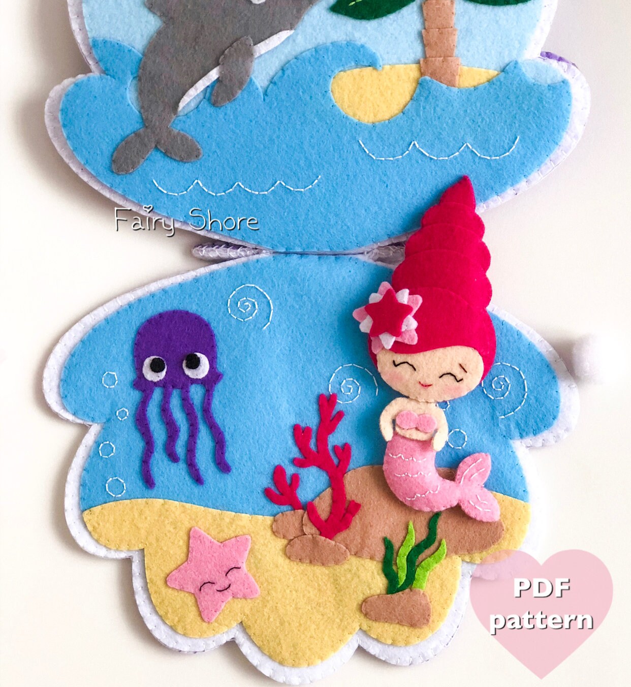 Felt Mermaid Quiet Book Sewing Pattern: DIY Undersea Adventure (PDF) - Etsy