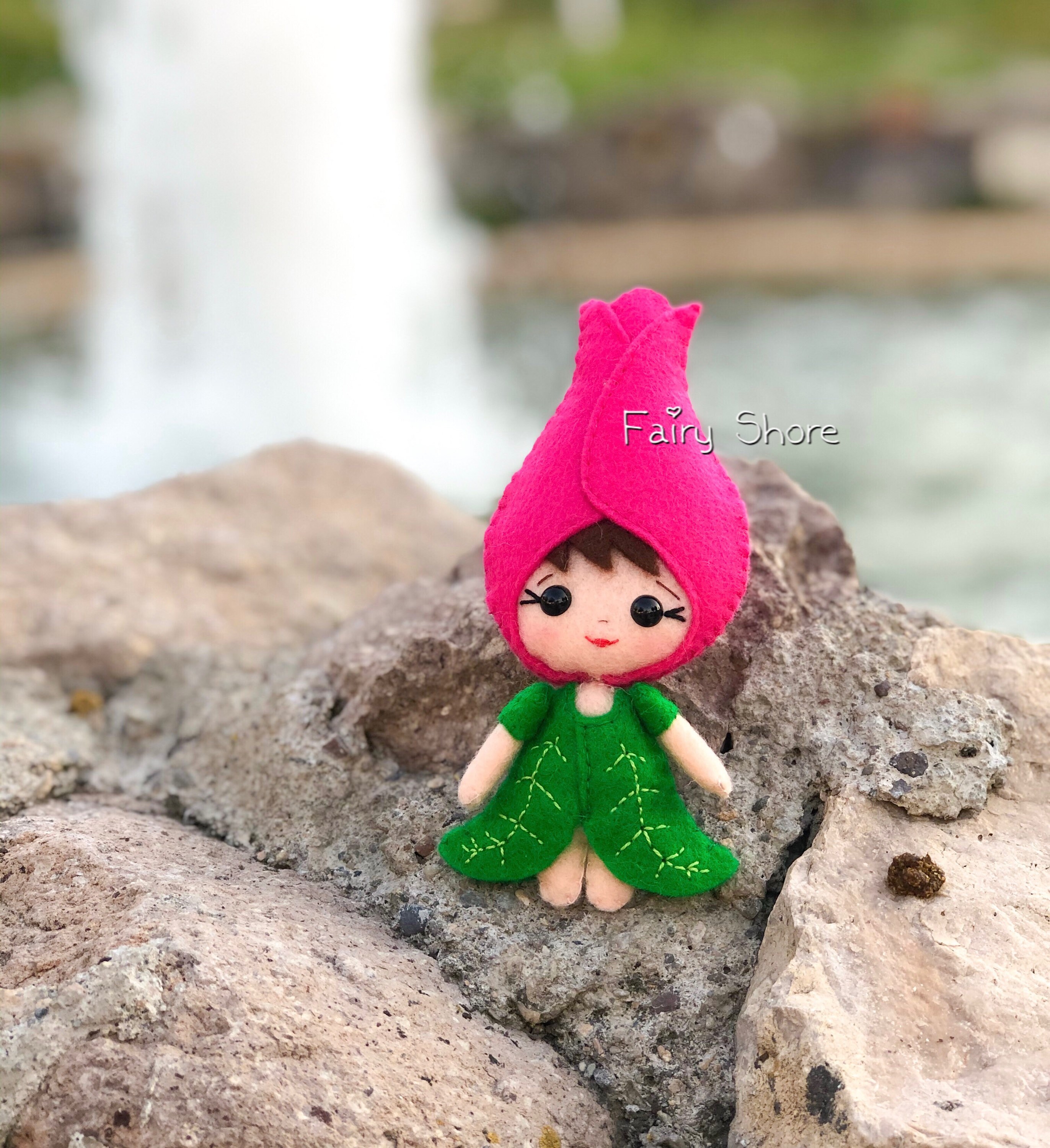 PDF SVG Flower Felt Pattern Rose Doll DIY Sewing Pattern for - Etsy