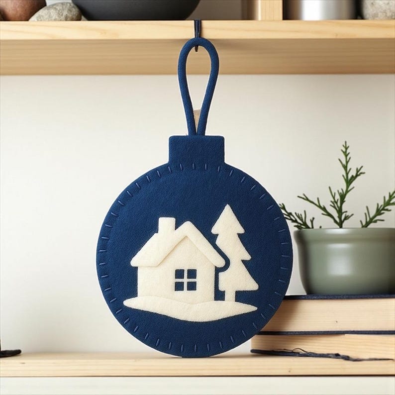 Nordic Christmas Baubles Felt Ornament Pattern – PDF & SVG Sewing ...