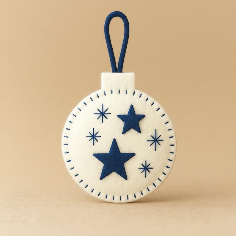 Nordic Christmas Baubles Felt Ornament Pattern – PDF & SVG Sewing ...