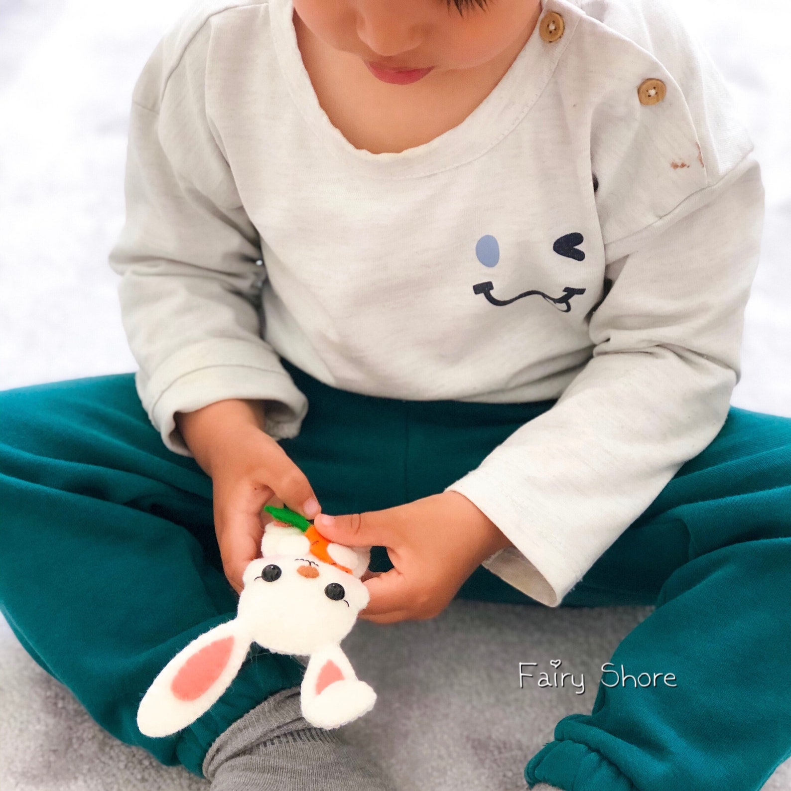 Felt Rabbit PDF SVG Pattern Easy Felt Animal DIY Felt Bunny. - Etsy