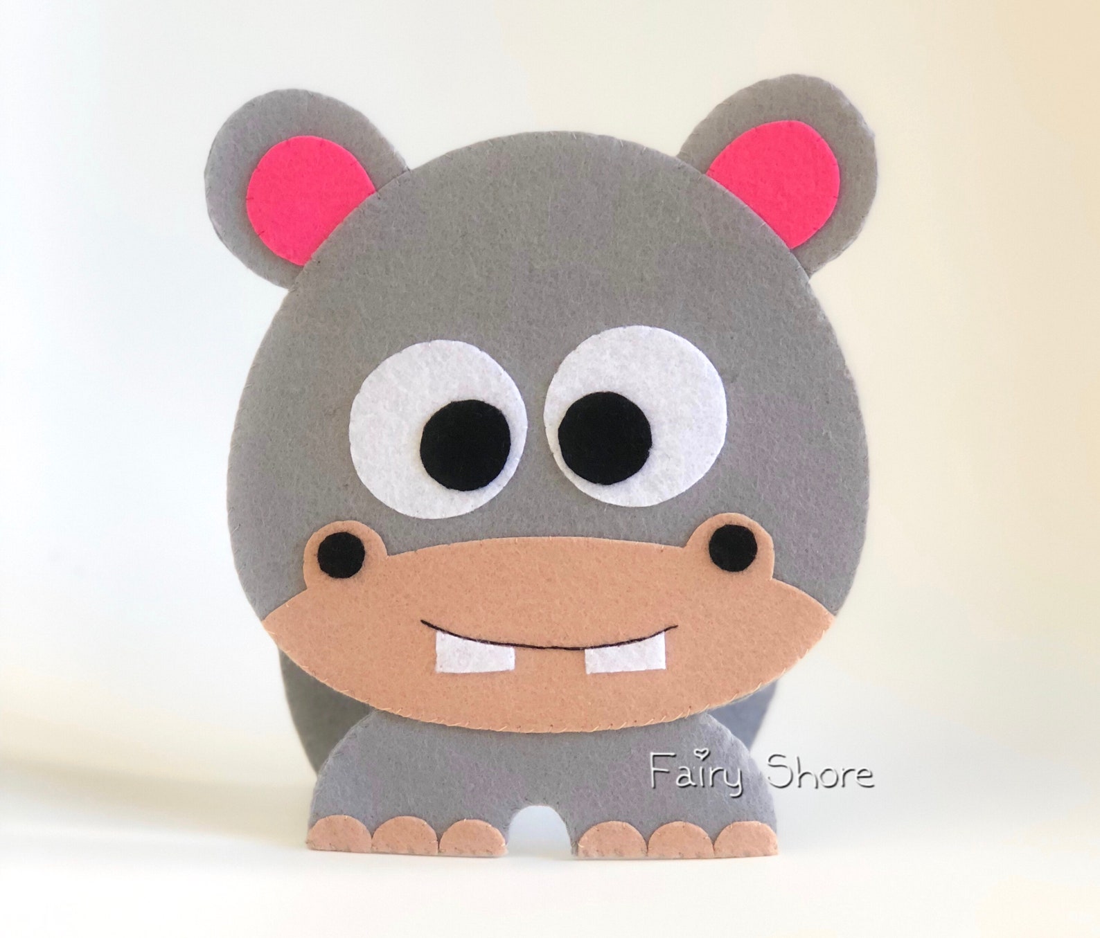 PDF SVG Easy Felt Pattern Hippo Book With Jungle Animals - Etsy Canada