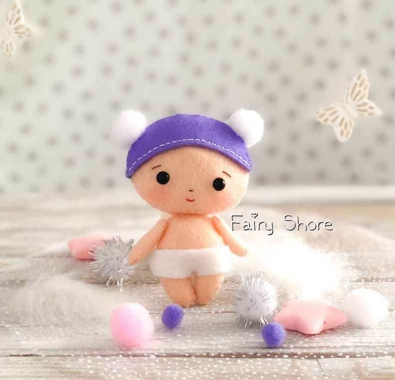 Felt Pocket Baby Doll Sewing Pattern: DIY Nursery Decor (PDF SVG Files ...