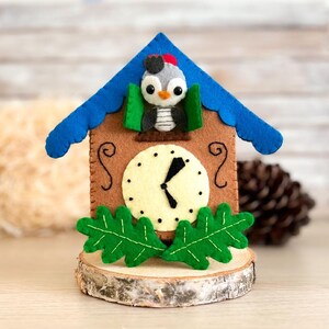 DIY Felt Cuckoo Clock Quiet Book PDF Pattern With Adorable Tiny Cuckoo ...