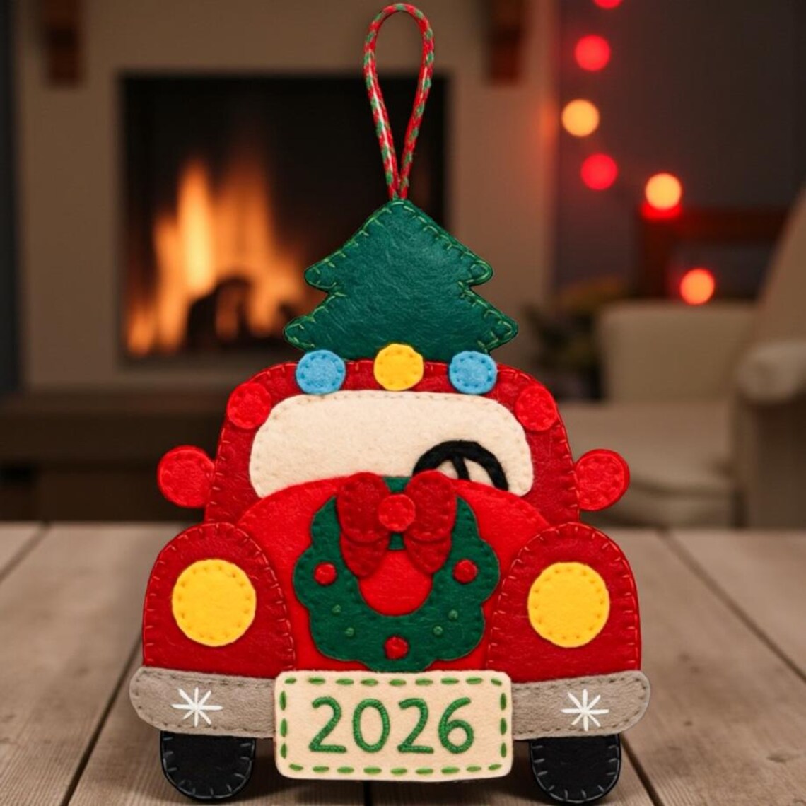 Christmas Car Felt Ornament Pattern PDF & SVG | DIY Holiday Sewing ...