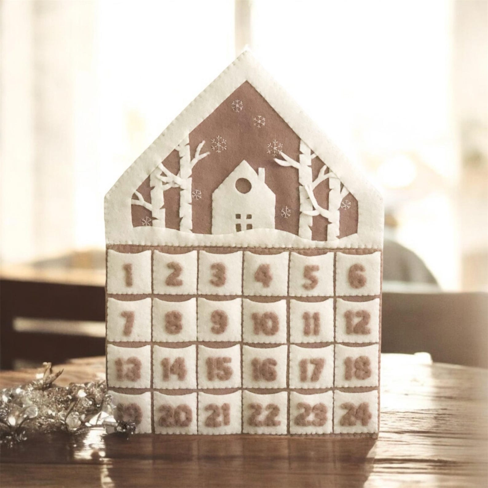 Felt Christmas Advent Calendar Sewing Pattern: DIY Decor (PDF & SVG) - Etsy