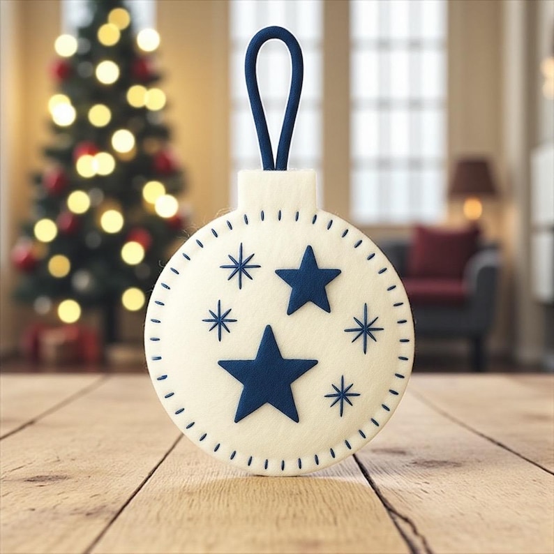 Nordic Christmas Baubles Felt Ornament Pattern – PDF & SVG Sewing ...