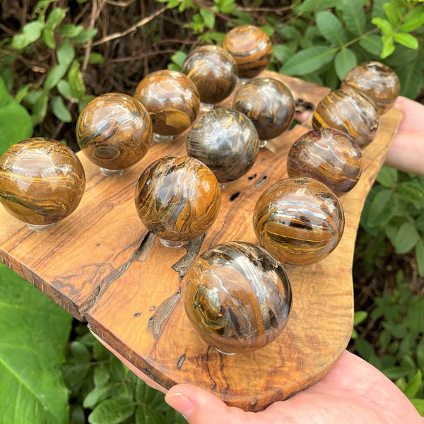Large Tiger Eye Sphere - Etsy
