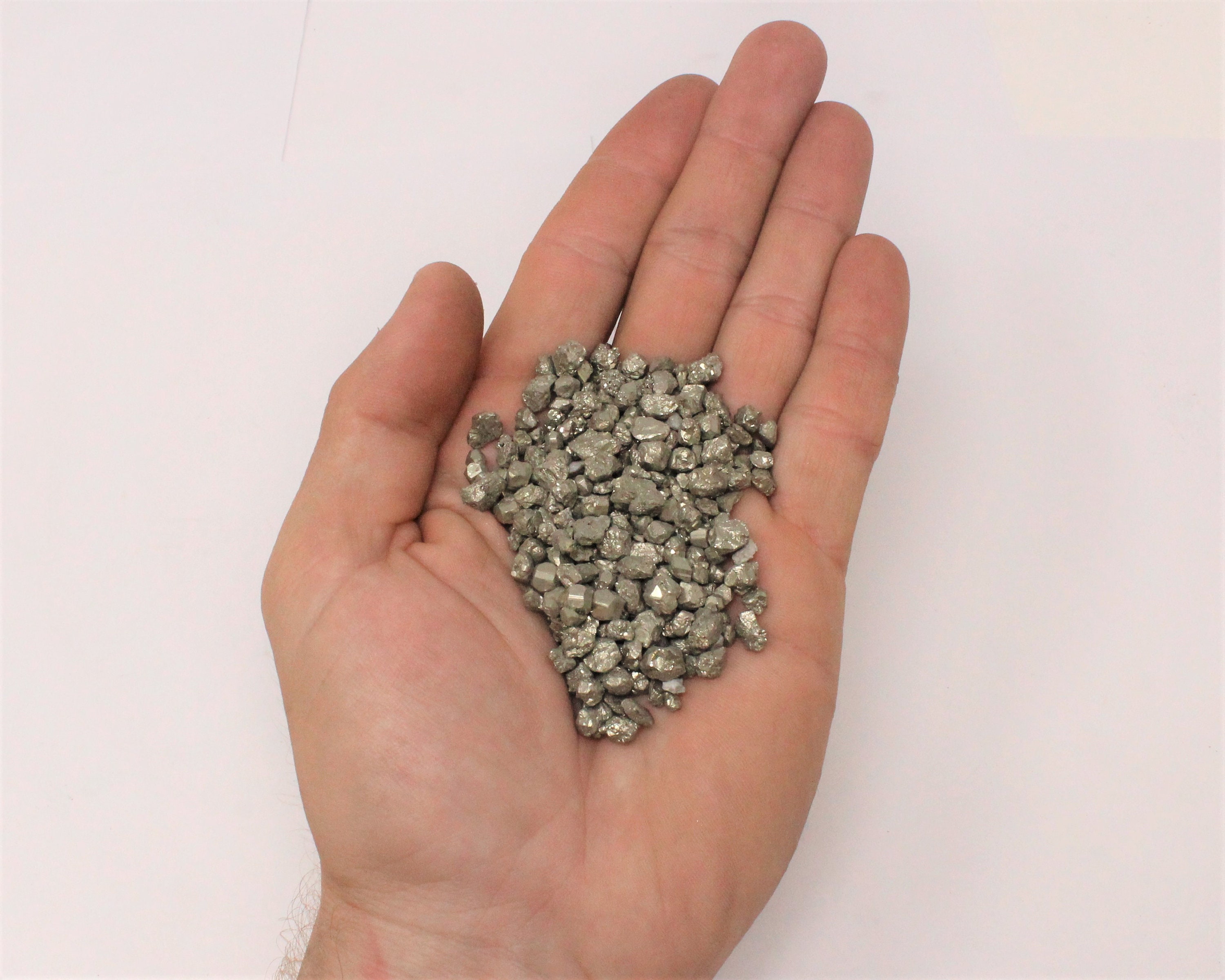 Pyrite Semi Tumbled Gemstone Mini Chips 4 - 10 mm: Choose Ounces or lb ...