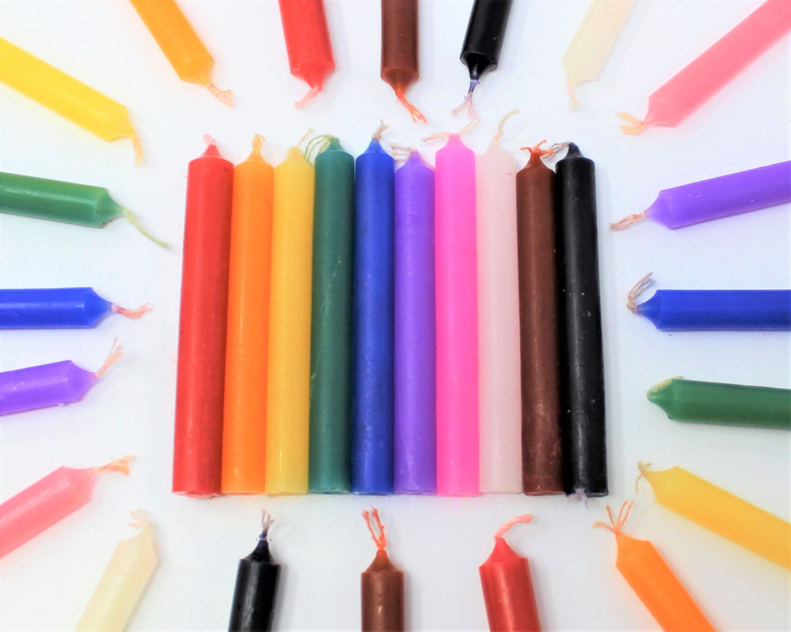 4 Chime Candles: Set 10 Assorted Colors wholesale Spell - Etsy