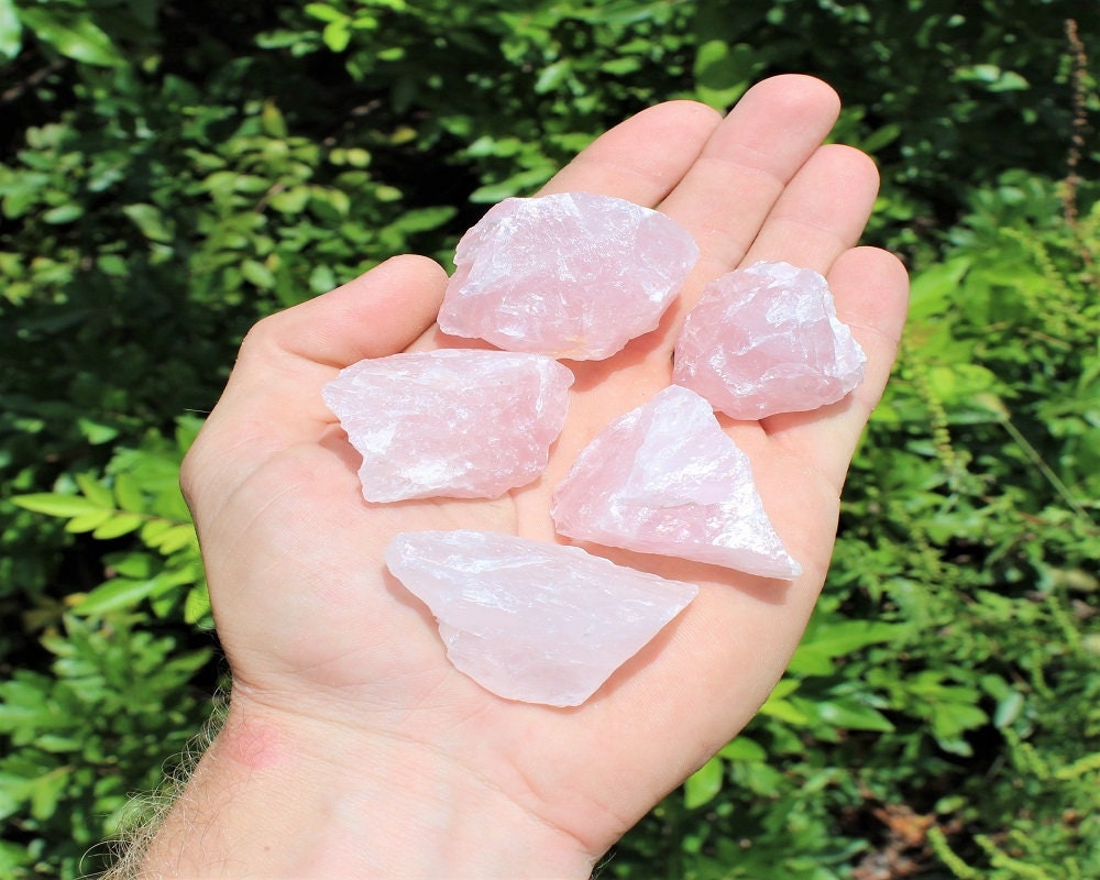 Natural Rough Smoky & Rose Quartz Gemstone Rock Collection 1/2 lb Lot ...