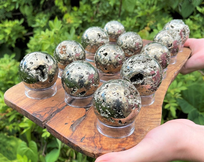 Pyrite in Agate Sphere, Healing Pyrite, Marcasite Sphere, Fool's Gold ...
