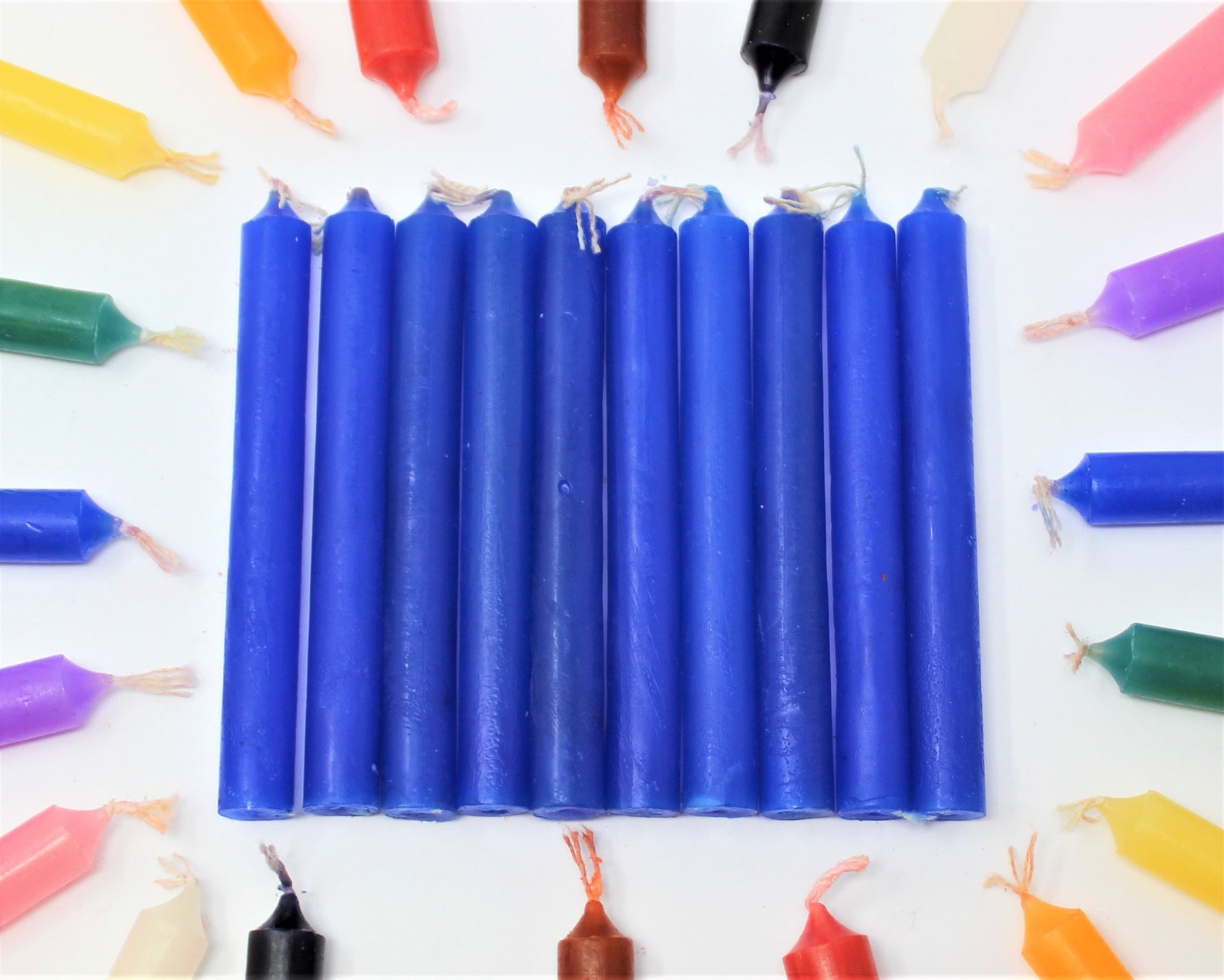 Royal Blue 4 Chime Candles: Set of 10 Spell Candles - Etsy