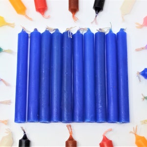 Royal Blue 4" Mini Chime Candles - Sets of 10 (wholesale Altar, Spell ...