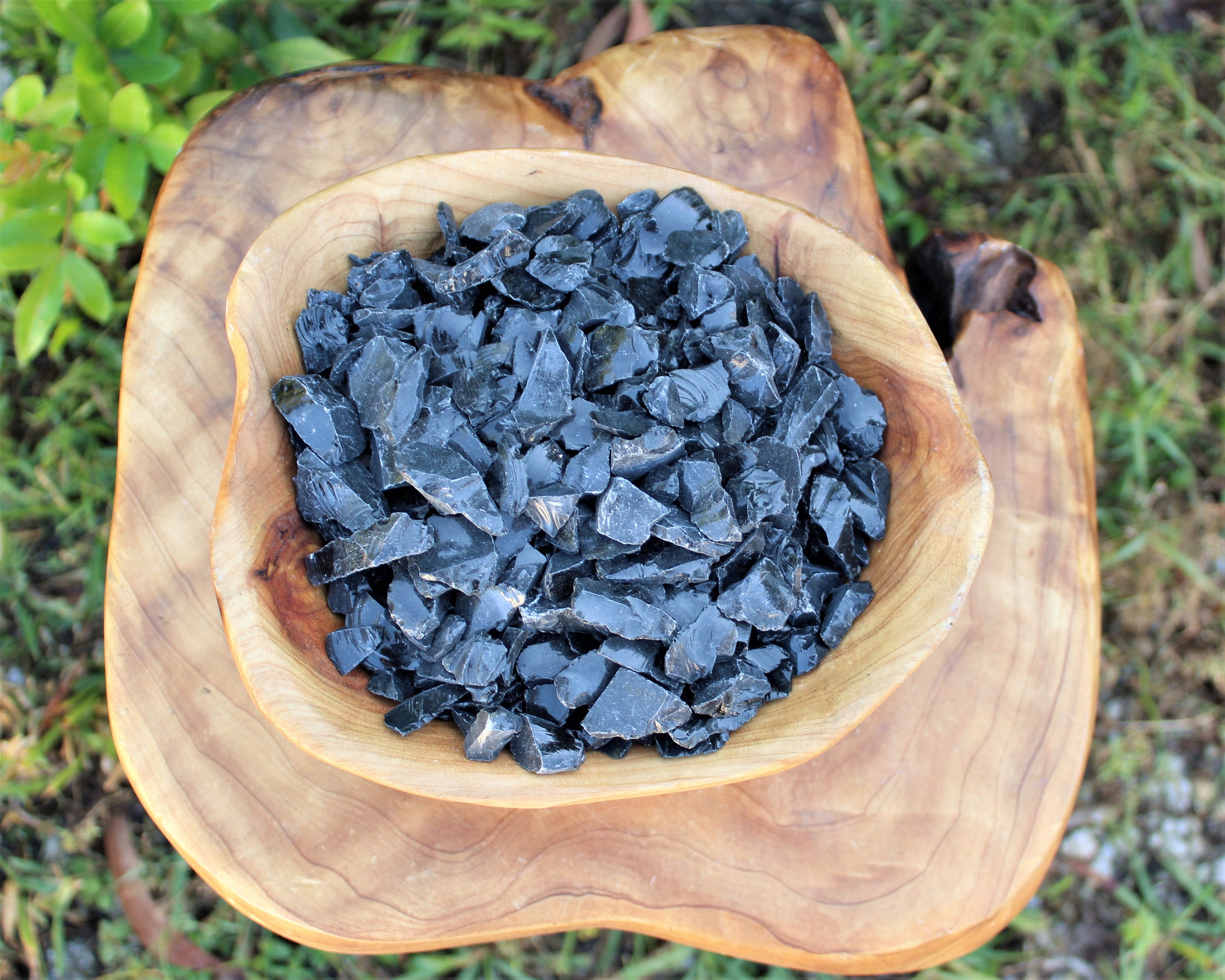 Raw Black Obsidian Chips, Rough Crystals, Regular Grade, MINI 0.5 - 1 ...