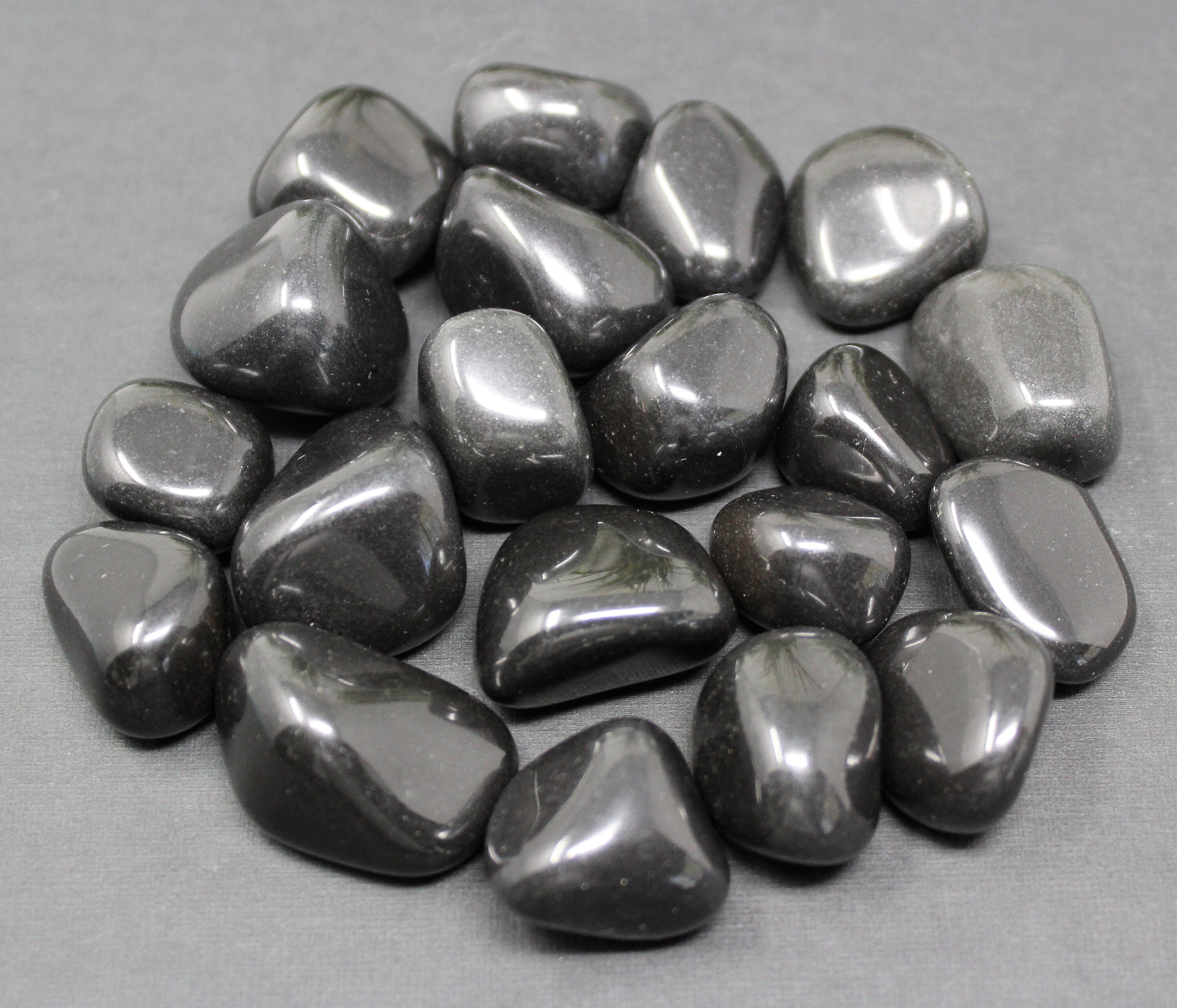 Black Agate Tumbled Stones: Choose How Many Pieces ('A' Grade, Tumbled ...