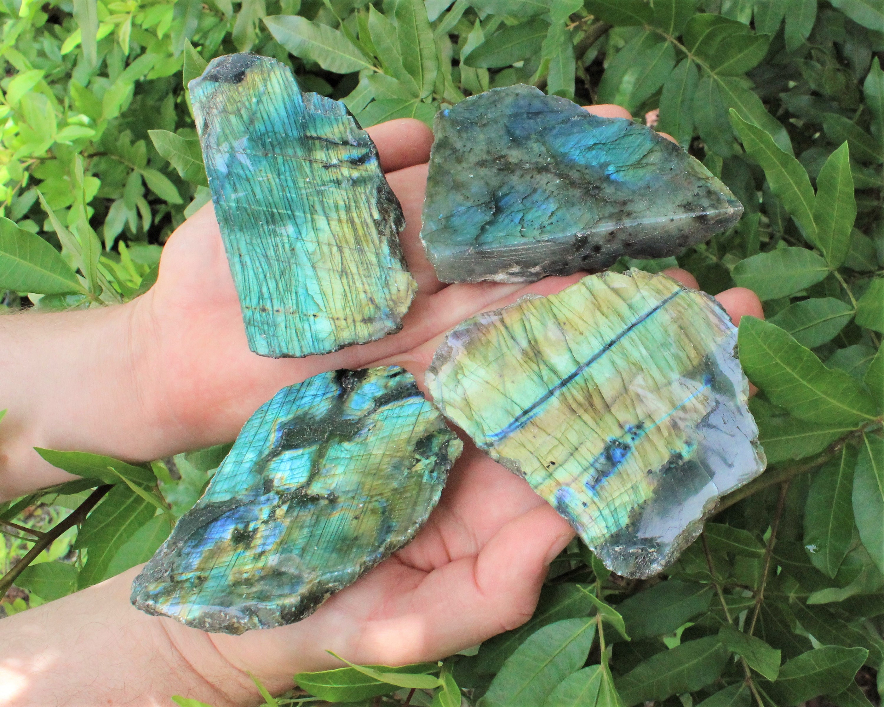 Natural Labradorite Slab: 1 - 6 Pick A Size! ('A' Grade Display ...