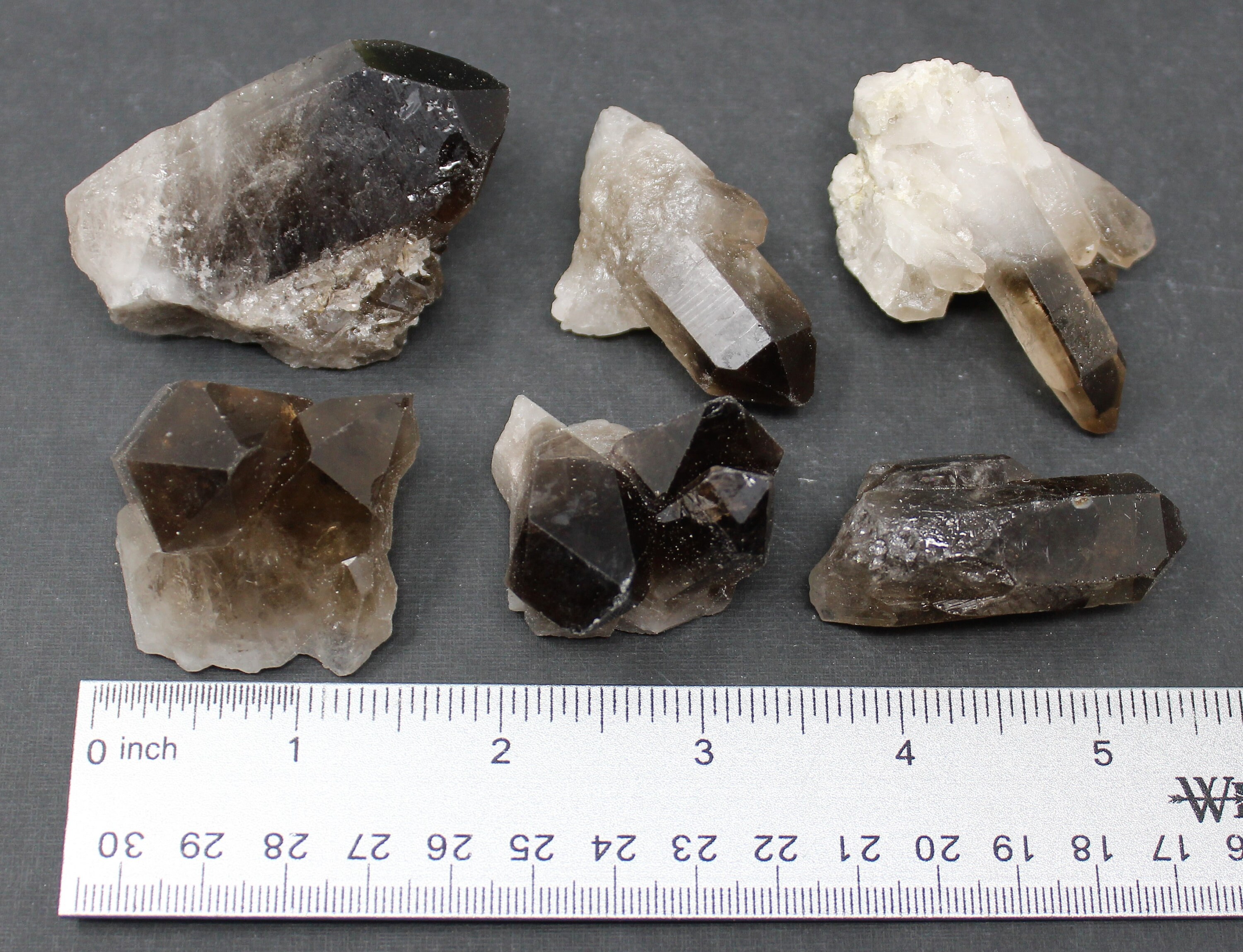 Smoky Quartz Crystal Cluster: 8-12 Piece Wholesale Bulk Lot (Smokey ...