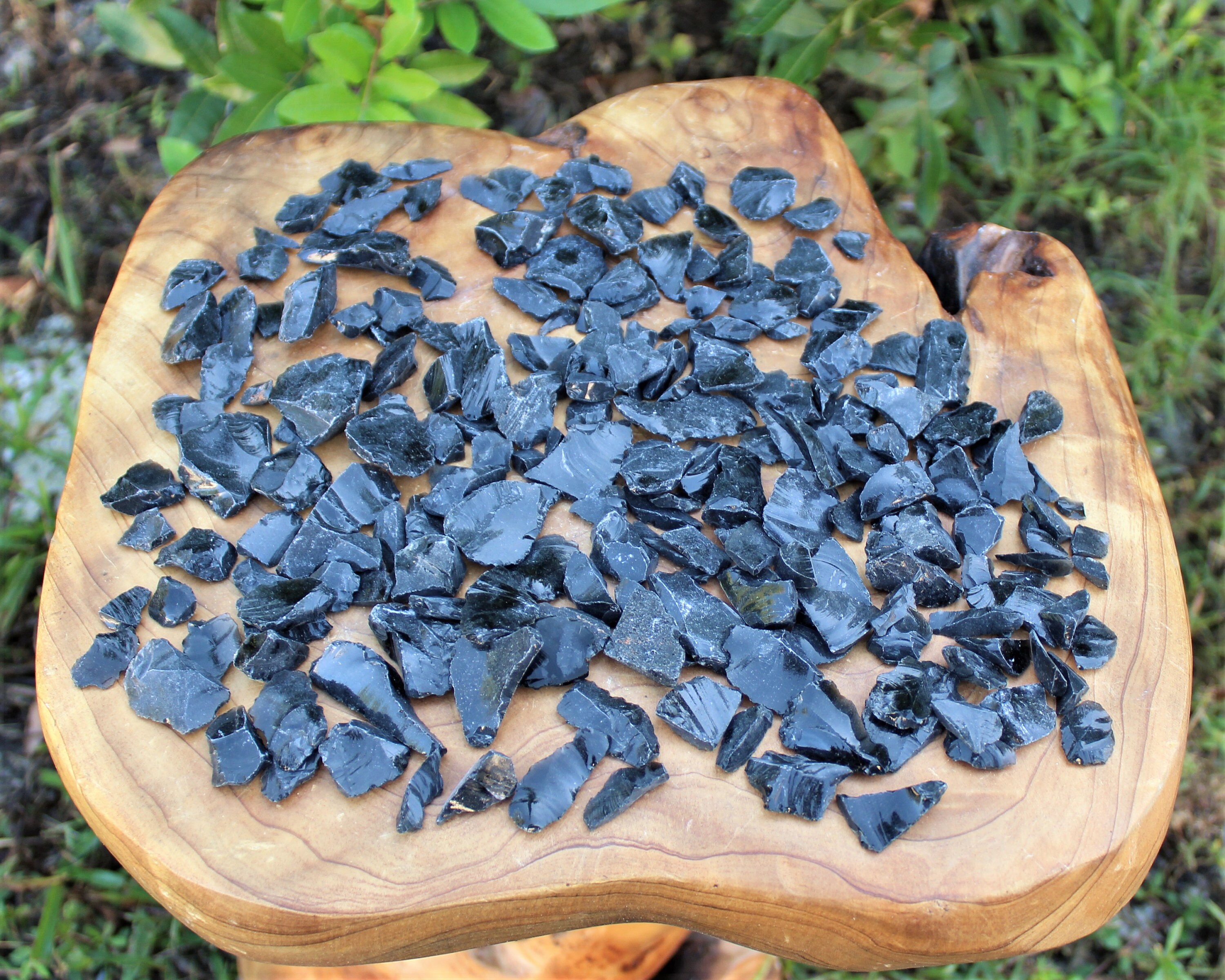 Raw Black Obsidian Chips, Rough Crystals, Regular Grade, MINI 0.5 - 1 ...