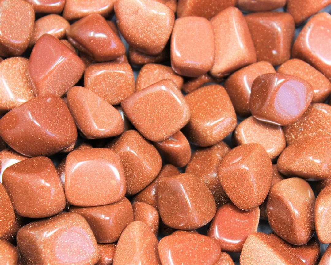 Red Goldstone Tumbled Stones: Choose Ounces or Lb Bulk Wholesale Lots ...