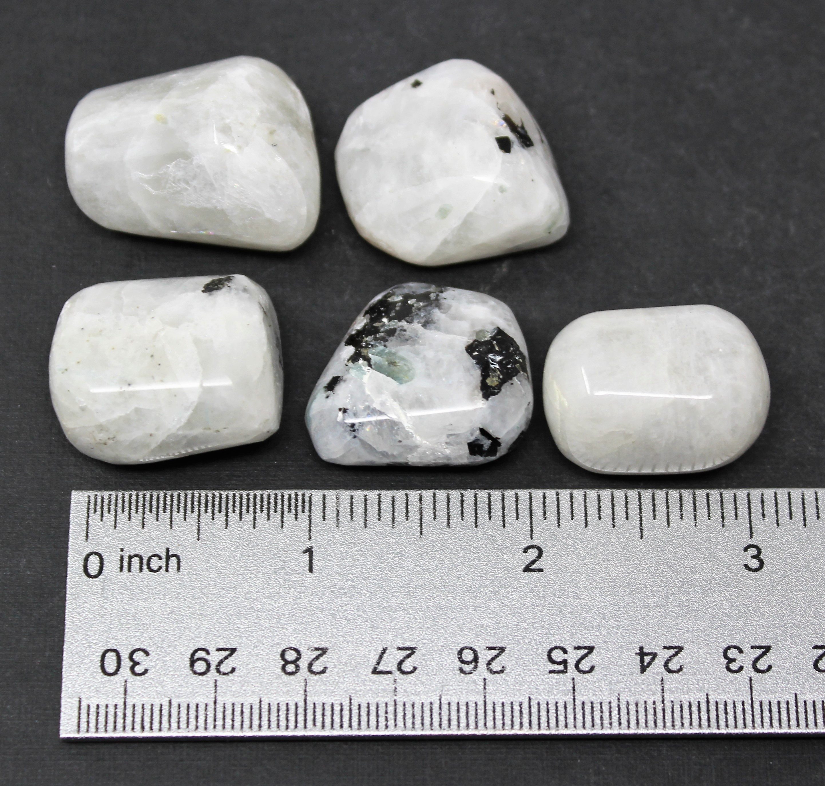 Rainbow Moonstone Tumbled Stones (0.75 - 1): Choose 4 oz, 8 oz or 1 lb ...