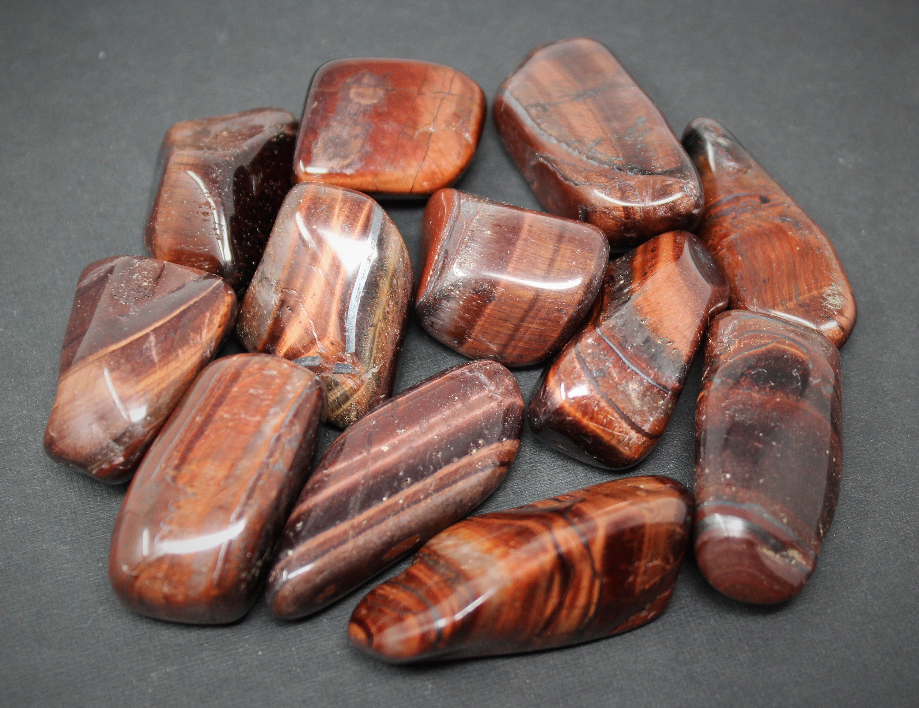 Red Tiger Eye Tumbled Stones: Choose How Many Pieces ('A' Grade ...