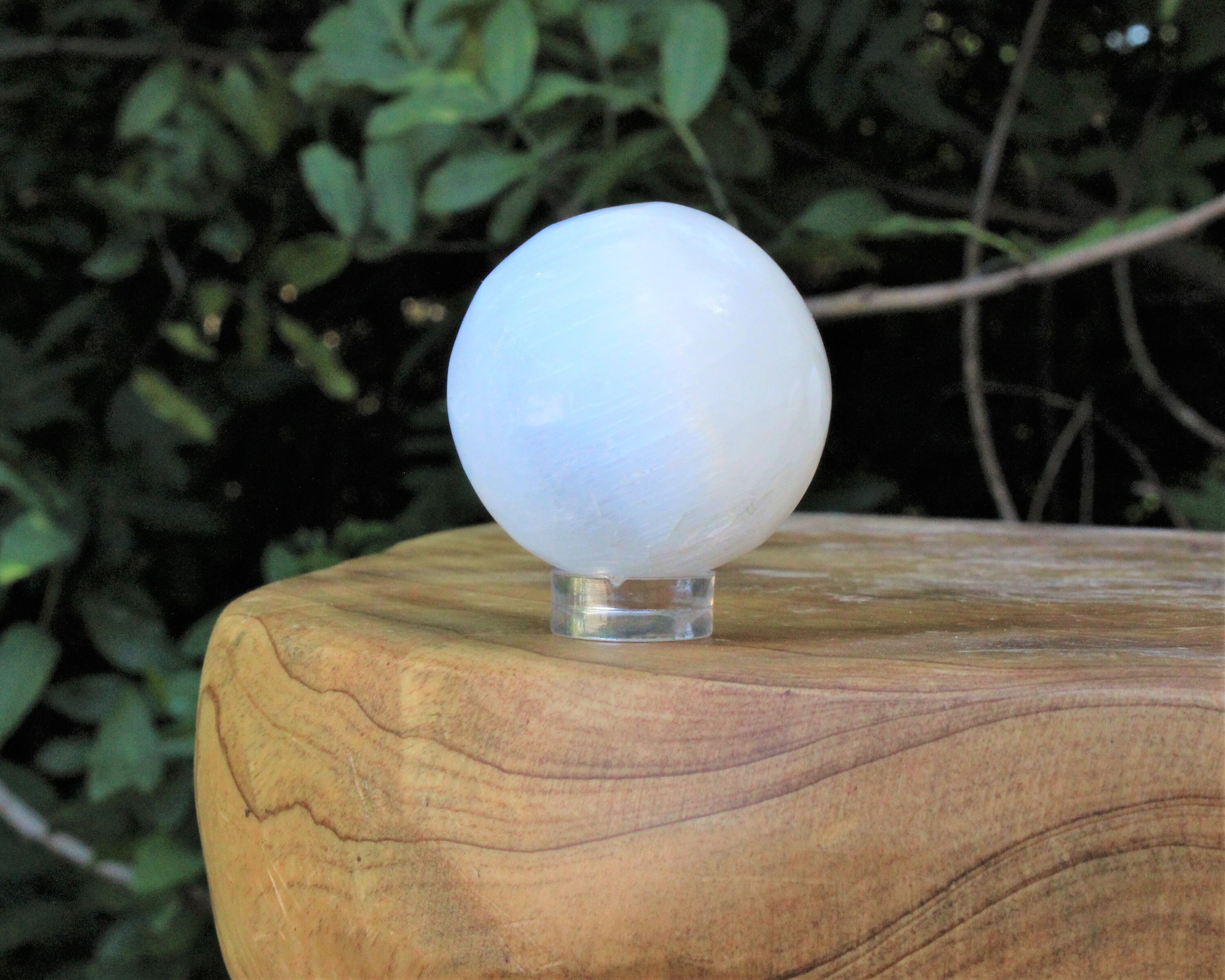 Selenite Crystal Sphere Display Stand (Crystal Ball, Crystal Sphere ...