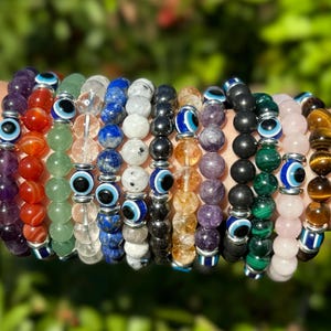 Evil Eye Crystal Bracelets: BEST SELLING Most Popular Gemstone Bracelets With Evil Eye ...