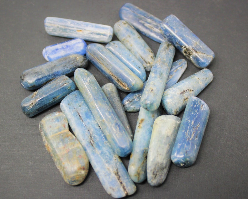 Blue Kyanite Tumbled: Choose Ounces or Lbs Wholesale Bulk Lots ('A ...