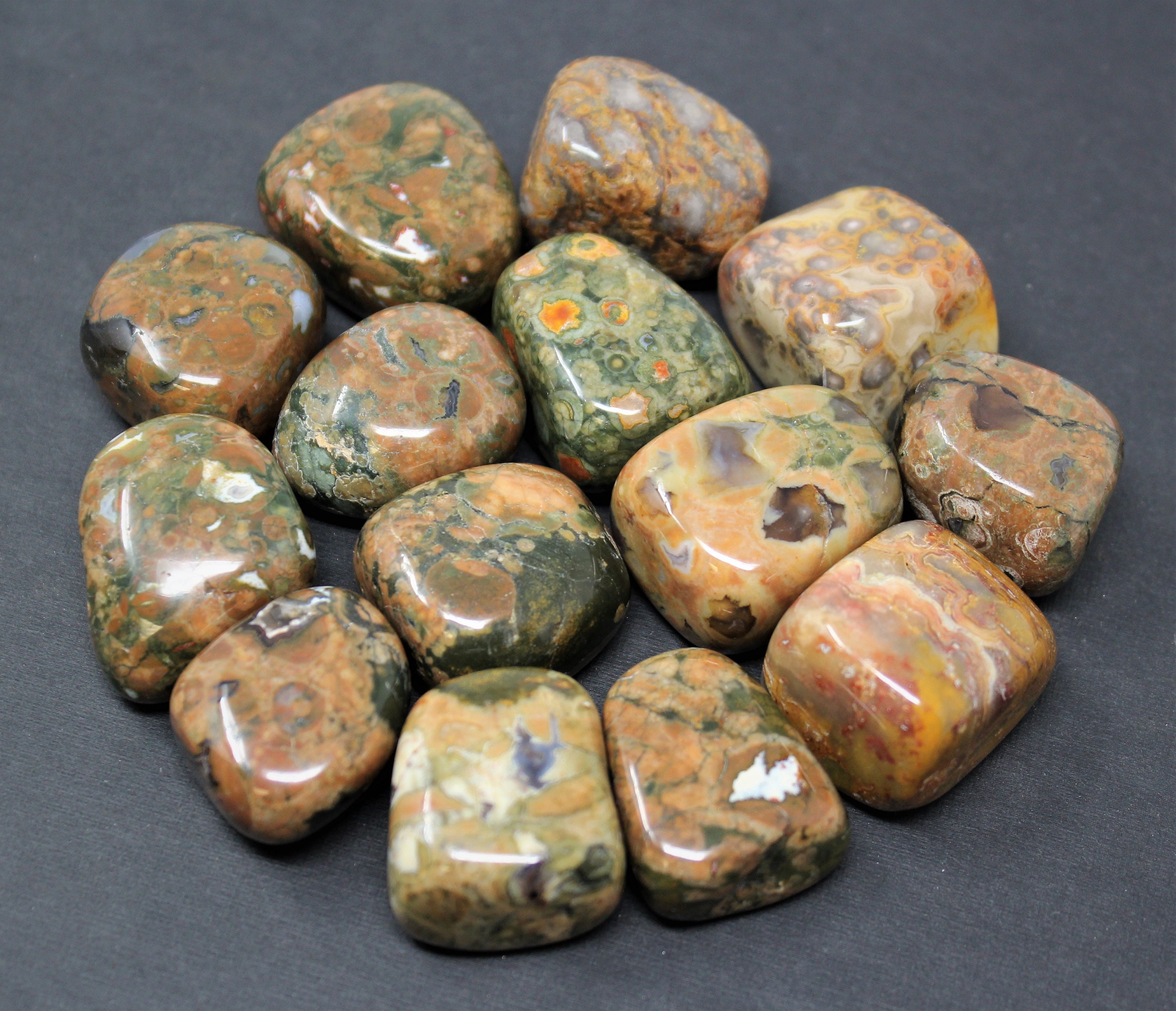 Rhyolite Tumbled Stones: Choose 4 oz, 8 oz or 1 lb Bulk Lots ('A' Grade ...