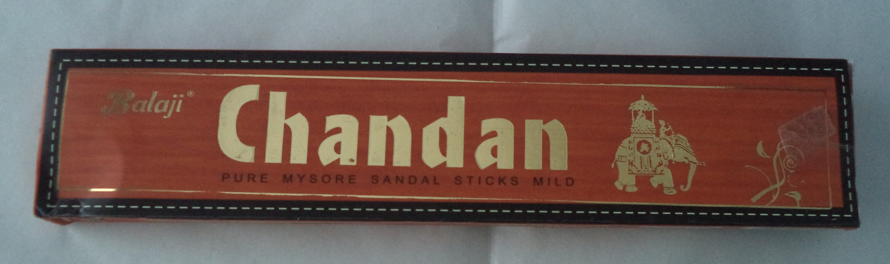 Balaji CHANDAN Incense Sticks: 4 x 15 Gram Boxes, Total 60 Grams