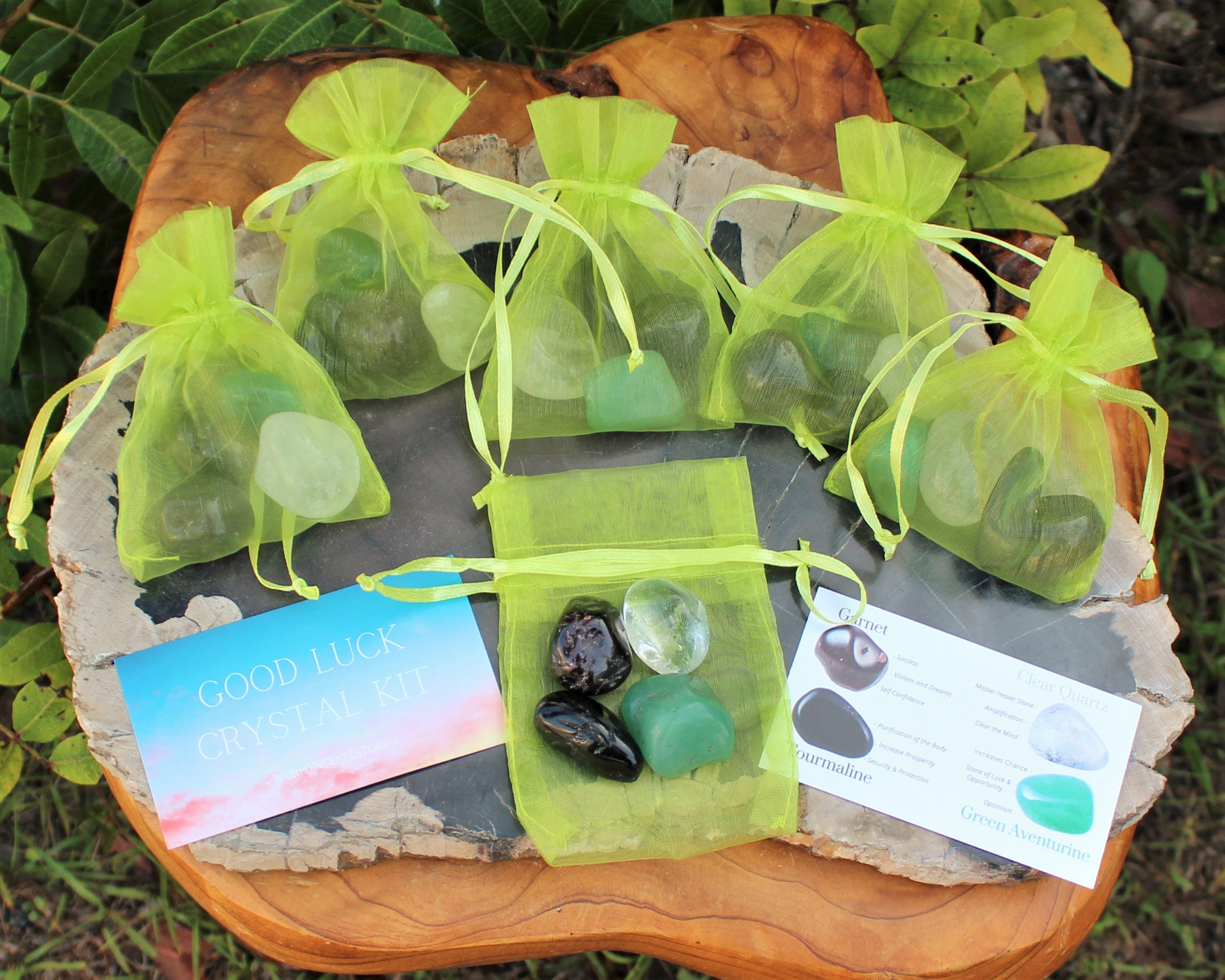 Good Luck Crystal Kit 4 Pcs in Organza Pouch Most Popular | Etsy