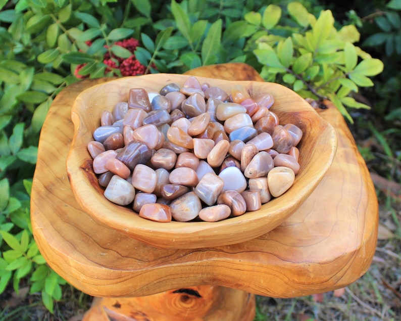 Peach Moonstone Tumbled Stones: Choose How Many Pieces (premium Quality ...