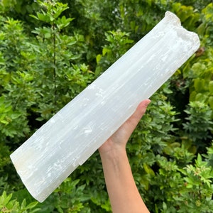 MASSIVE Selenite Logs, Natural White Selenite Crystals Choose Size HUGE ...