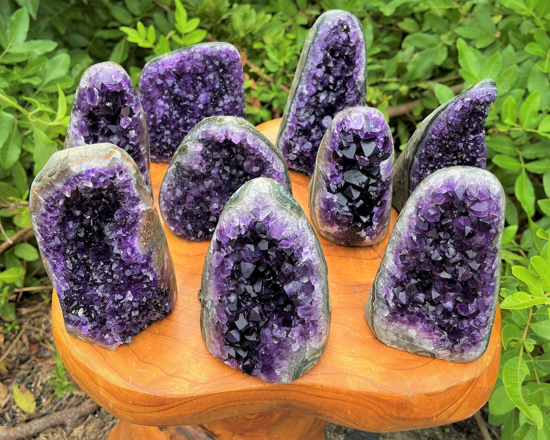 Polished EXTRA LARGE Amethyst Cut Base Clusters - 'A' Grade Free ...